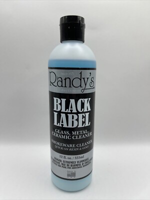 FOUR BOTTLES ~ Randy's Black Label Glass, Metal, Ceramic Cleaner, 12 fl ...
