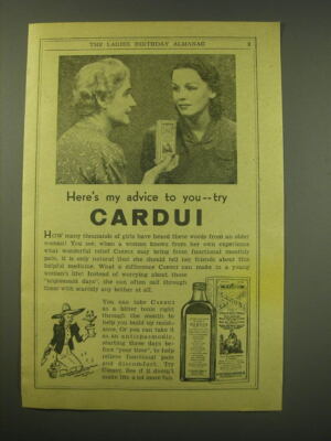 1953 Chattanooga Medicine Company Cardui Ad - Here's my advice to you ...