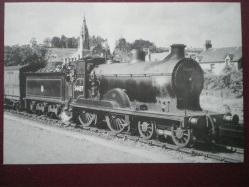 POSTKARTE LMS LOCO NR. 54887 VERLÄSST DINGWALL 1959 | eBay