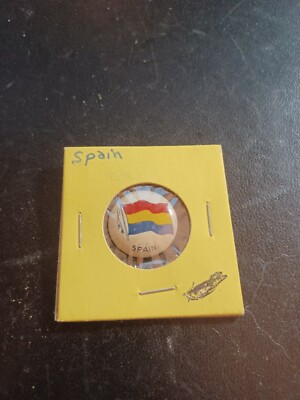 Spain Country Flag Flag Pin Back Button Vintage | eBay