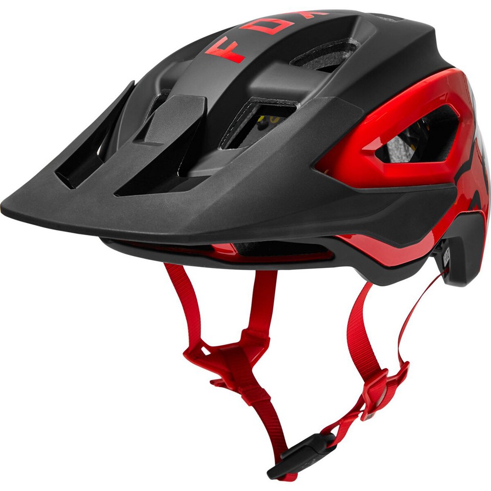 Fox Racing Speedframe Pro MIPS Downhill MTB Bicycle Helmet Black/Red ...