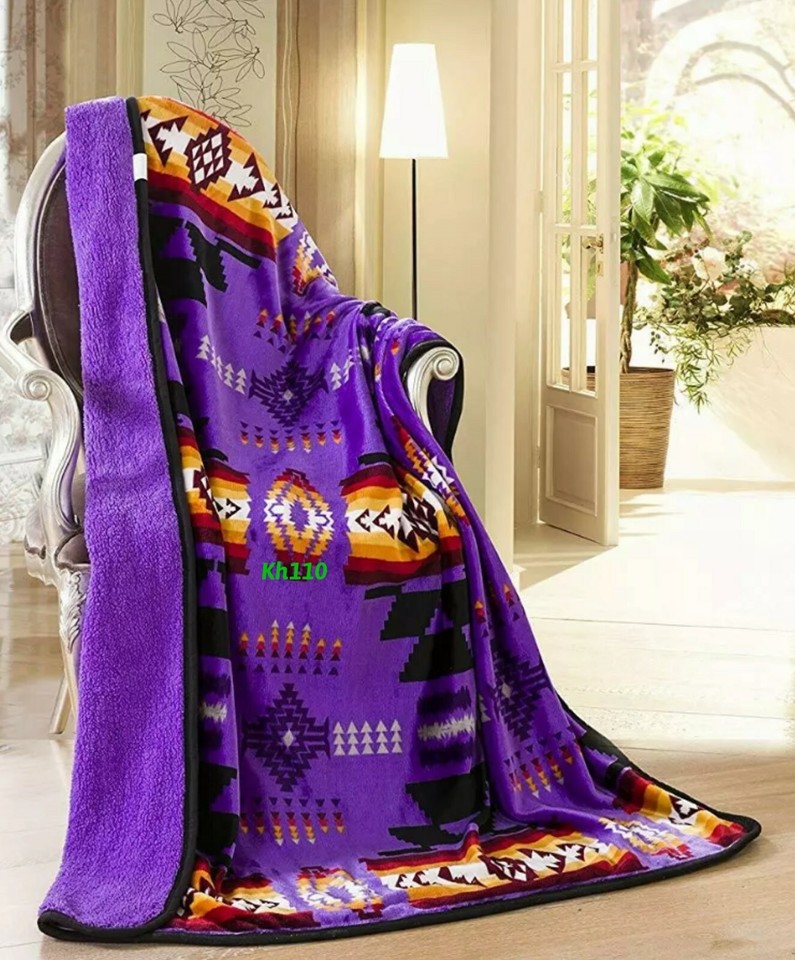 Southwest Native American Indian Navajo Print Throw Blanket Sherpa | eBay