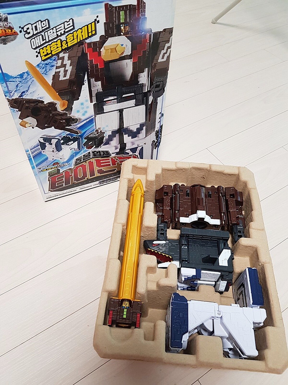 Bandai Power Rangers Zyuohger Animal force DX TITAN KING+CUBE AMMONITE Set Korea | eBay