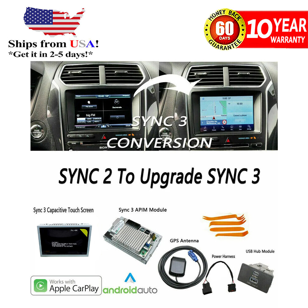 2024 OEM SYNC 2 to SYNC 3 Upgrade Kit V3.4 Fit for Ford Sync3 APIM ...
