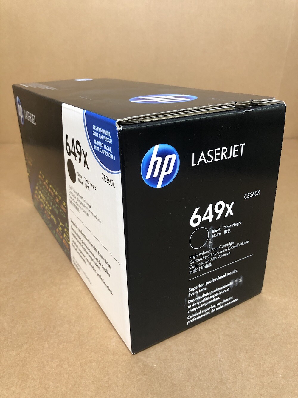Genuine HP CE260X (649X) Black High-Yield Toner Cartridge - NEW SEALED ...