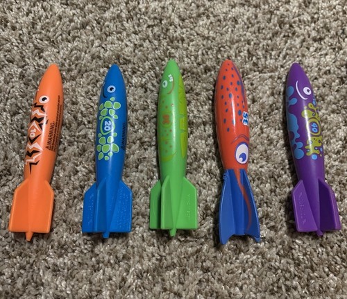 Swimming Pool Diving Sinking Toys. 5 rockets. | eBay