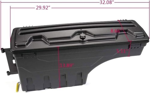 For 2015-2019 F150 Driver Side Lockable Storage Box Case Truck Bed ...