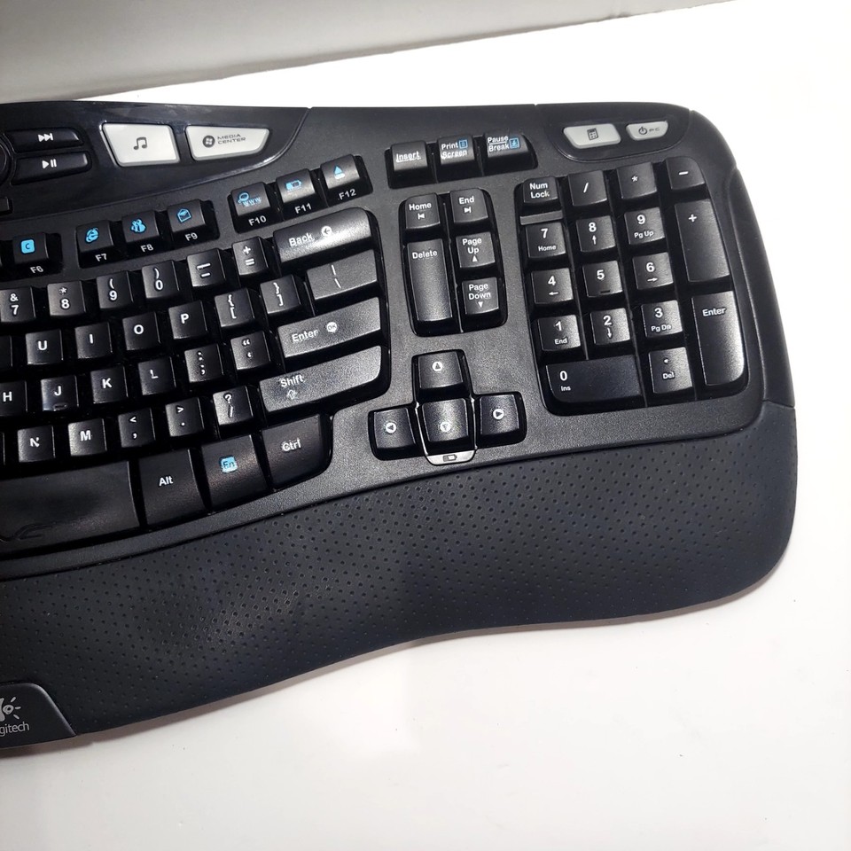 Logitech K350 Wireless Wave Ergonomic Keyboard, NO Unifying Receiver ...