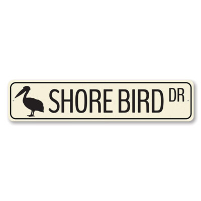 Shore Bird Dr Sign, Custom Ocean Animal Drive Sign, Metal Beach Metal ...