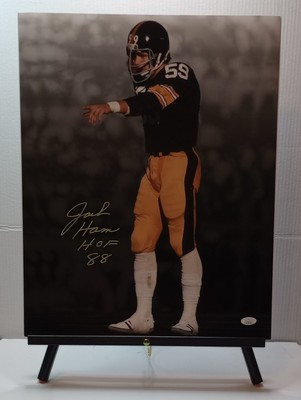 FREE SHIPPING Jack Ham Signed Steelers 16x20 Photo Inscribed HOF 88 ...