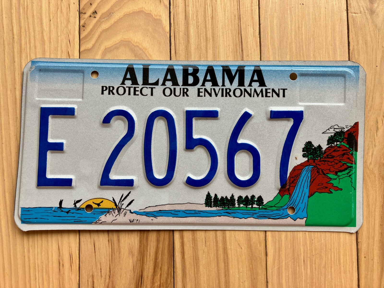 1993 to 2000 Alabama Protect Our Environment License Plate | eBay
