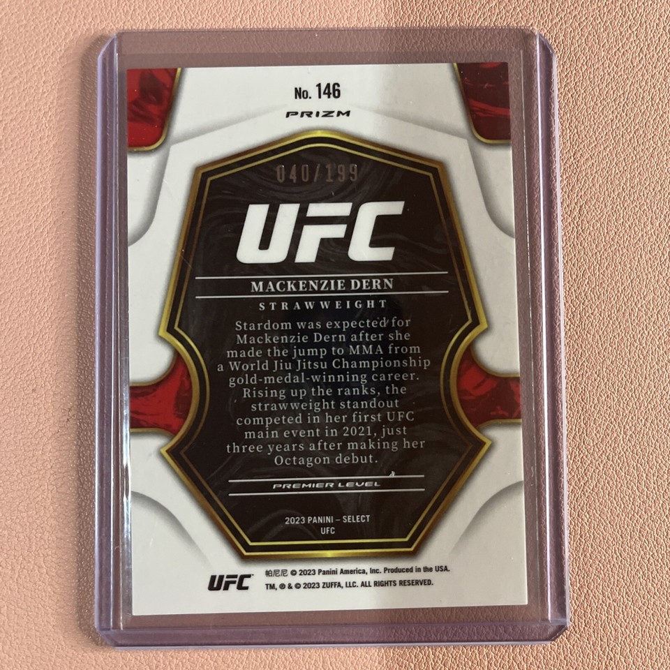 2023 SELECT UFC BLUE PRIZM MACKENZIE DERN /199 | eBay