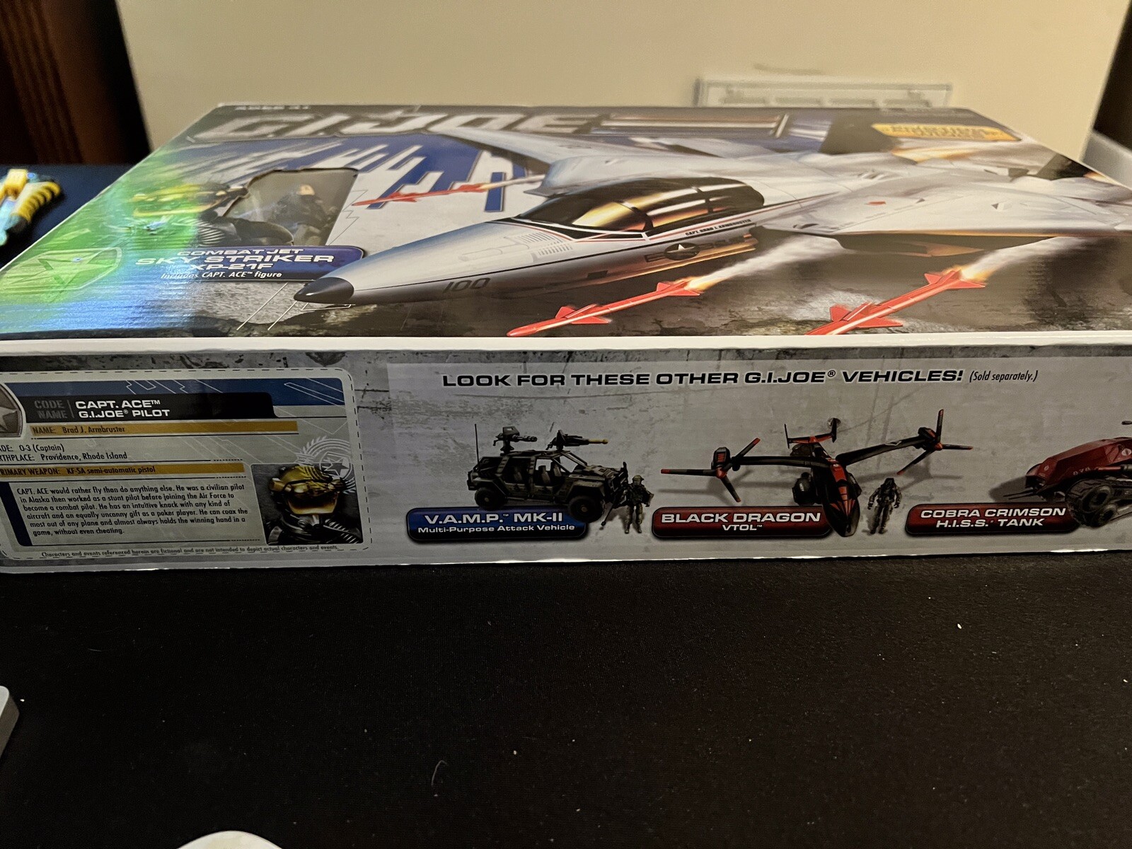 Hasbro G.I. Joe Skystriker Jet Vehicle with Pilot Figure 3.75 inch ...