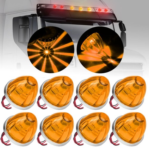 LED Watermelon Lights Indicator BIG Side Marker Clearance Lamp Truck ...