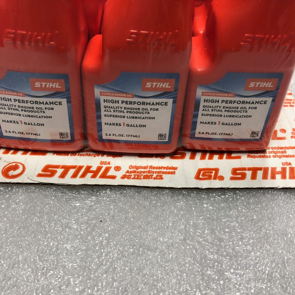 STIHL 2.6 ounce oz oil HP high performance 50:1 2-Cycle 2.6 / 1 Gal Mix 12 pack | eBay