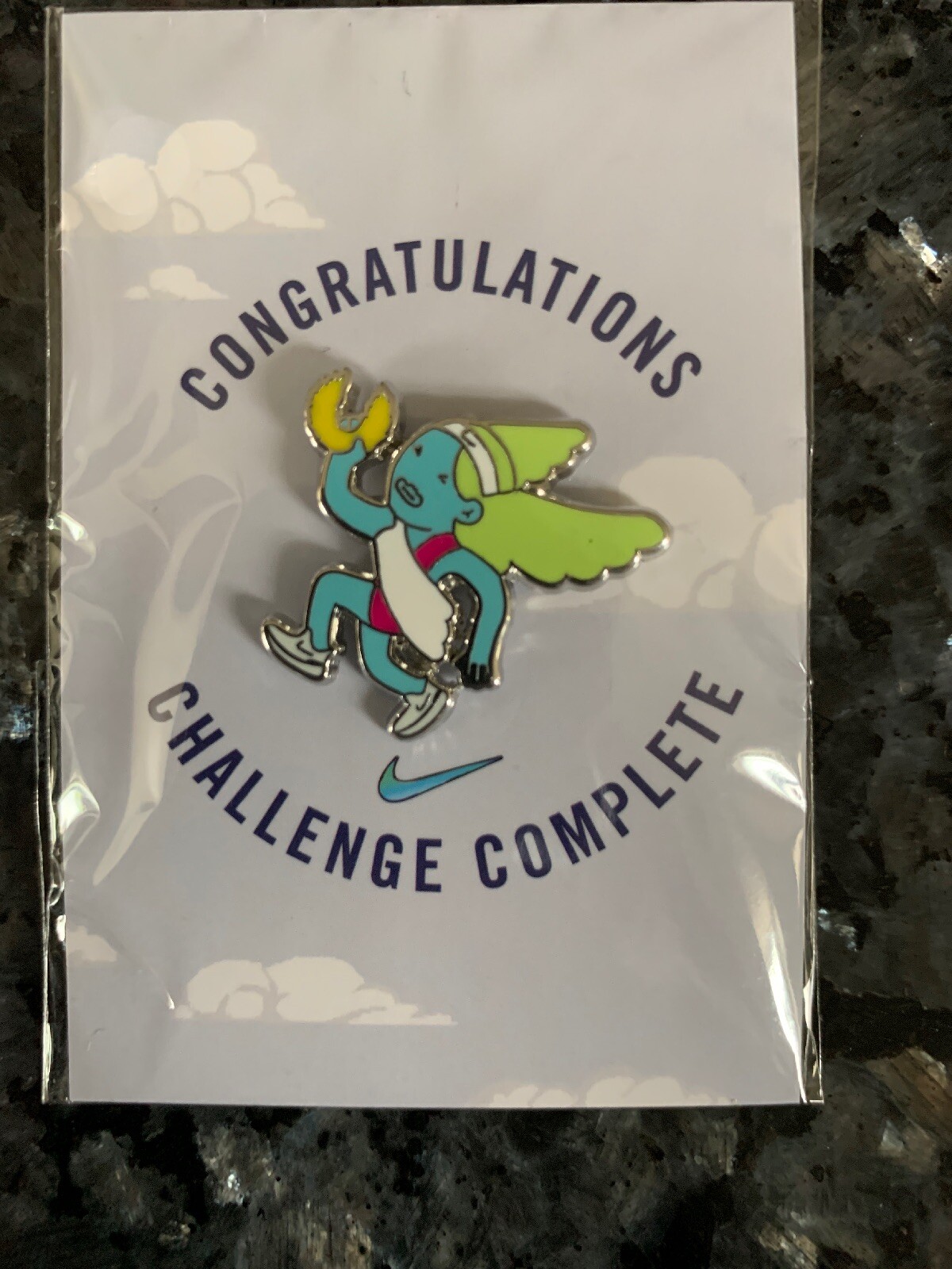 NIKE GO RUN CHALLENGE COMPLETE SHOELACE PIN *RARE* | eBay
