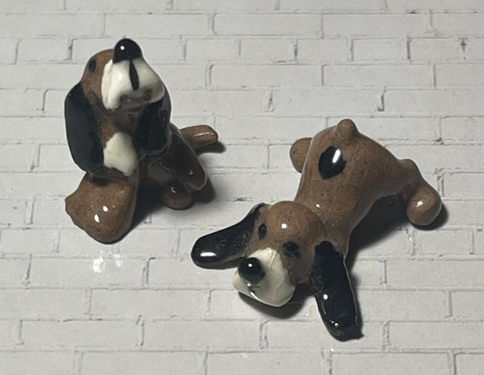 Vintage Hagen Renaker Miniature Dog Set Lot of 2 Figurines | eBay