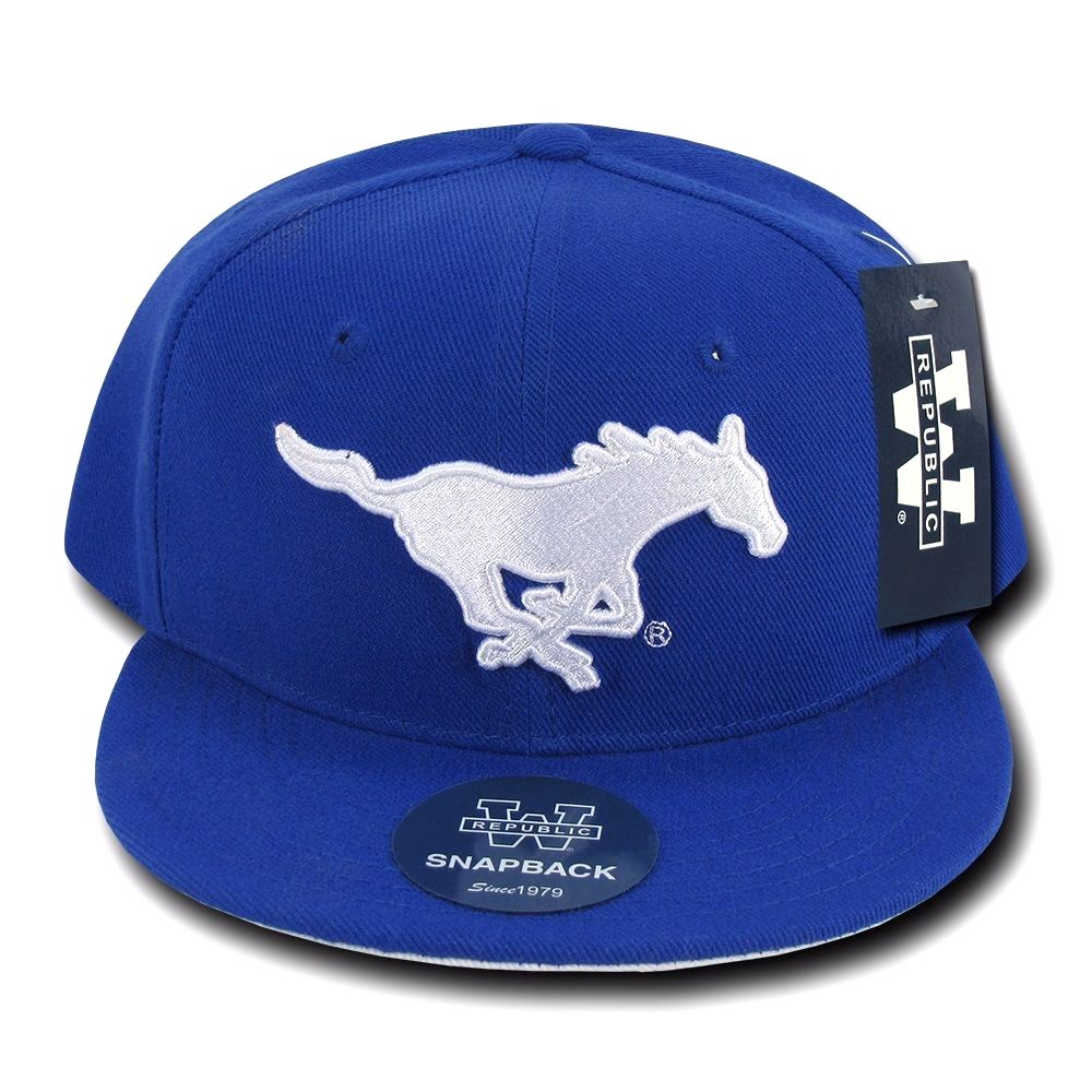 Southern Methodist University SMU Mustangs Flat Bill Snapback Baseball ...