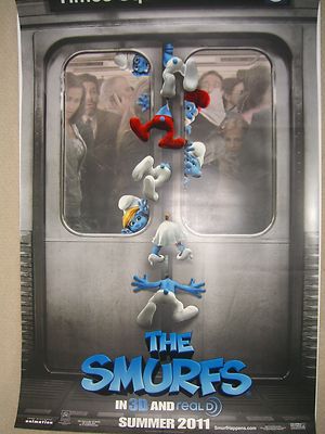 The Smurfs - Time Square Station Original 27X40 New Movie Poster | eBay