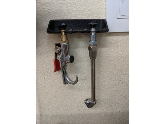 Wall Mounted Air Tool Quick Connect Attachments Holder Pneumatic ...