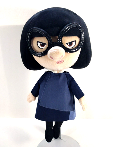 Disney Edna Mode Plush Pixar The Incredibles 2 Stuffed Doll Figure 12 ...