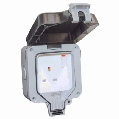 13 Amp Outdoor 1 Gang Switched Socket IP66 Weatherproof For Garage ...