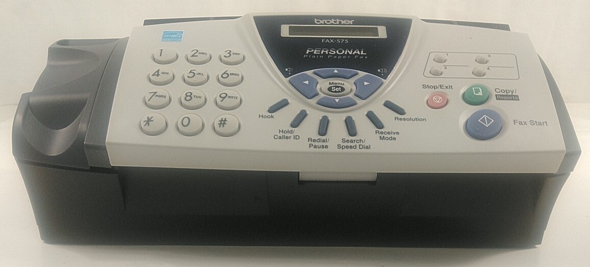 Brother FAX-575 Personal Fax with Phone and Copier Gray 12502612278 | eBay