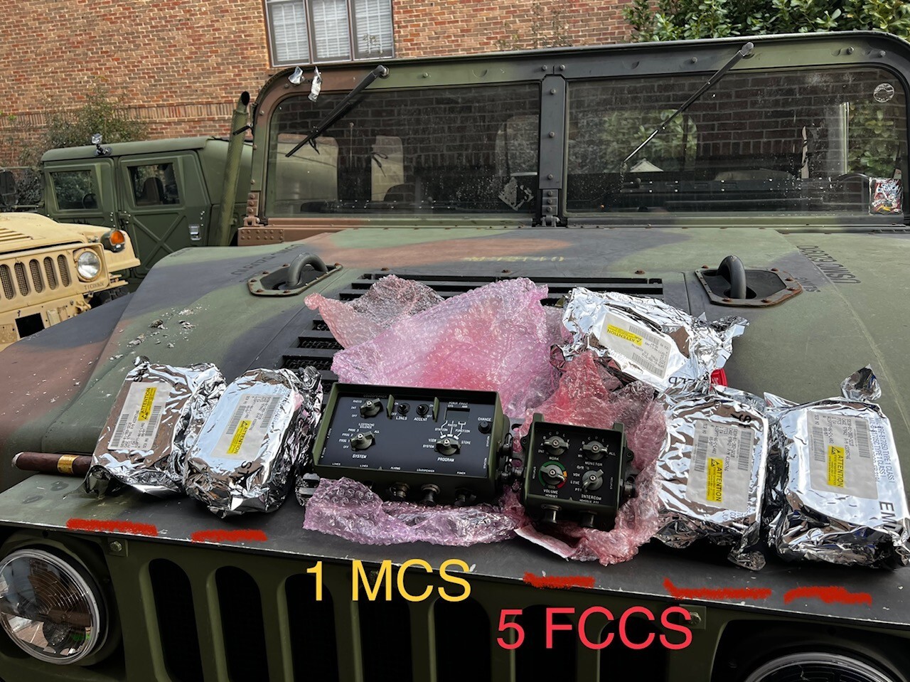 * 5MAN NOS VIC-3 INTERCOM KIT * MCS FCCS HMMWV HUMVEE LMTV M1068 M998 ...