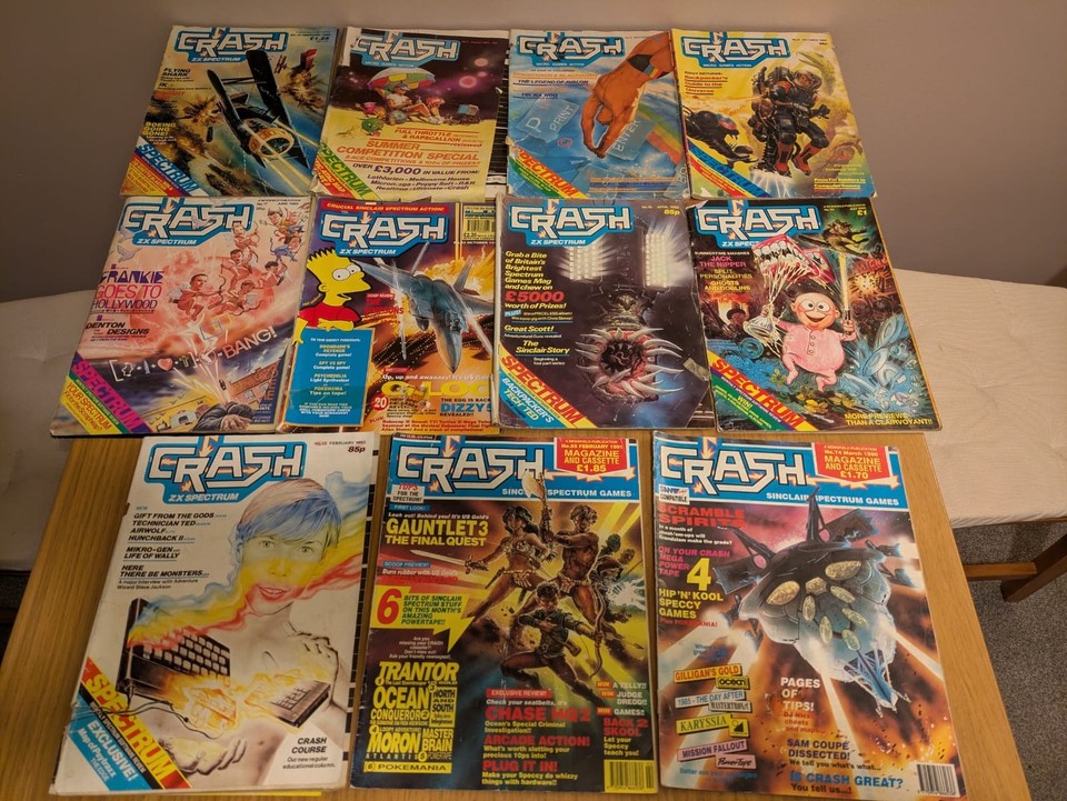 CRASH Magazine Bundle Of 27 mags - ZX Spectrum - early and later issues ...