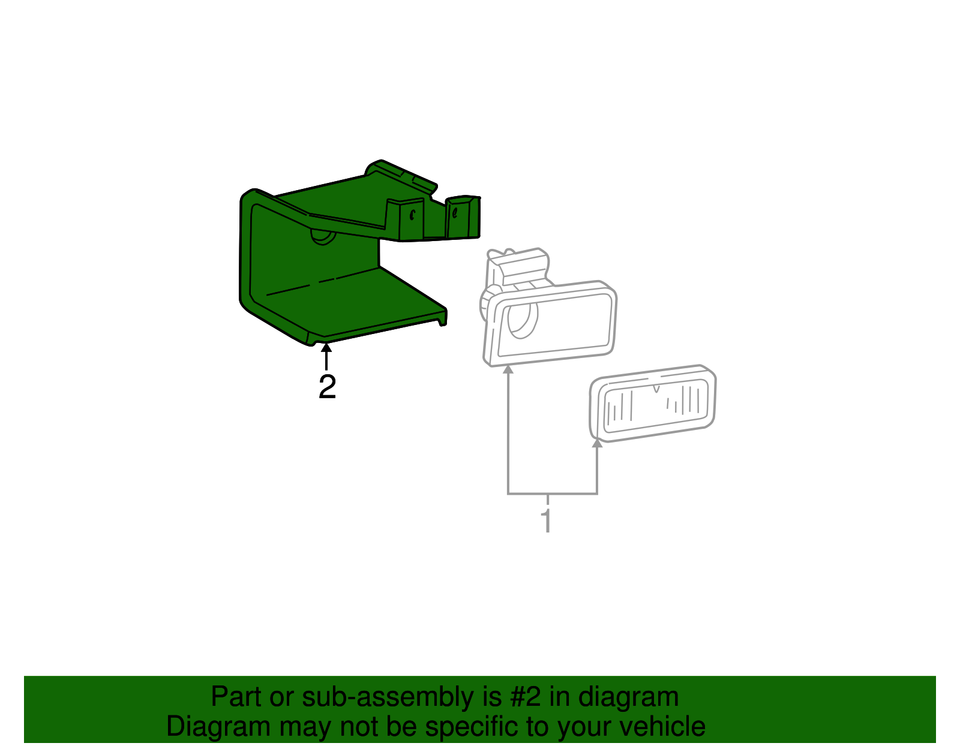 Genuine Ford Fog Lamp Bracket F57Z-15267-AB | eBay