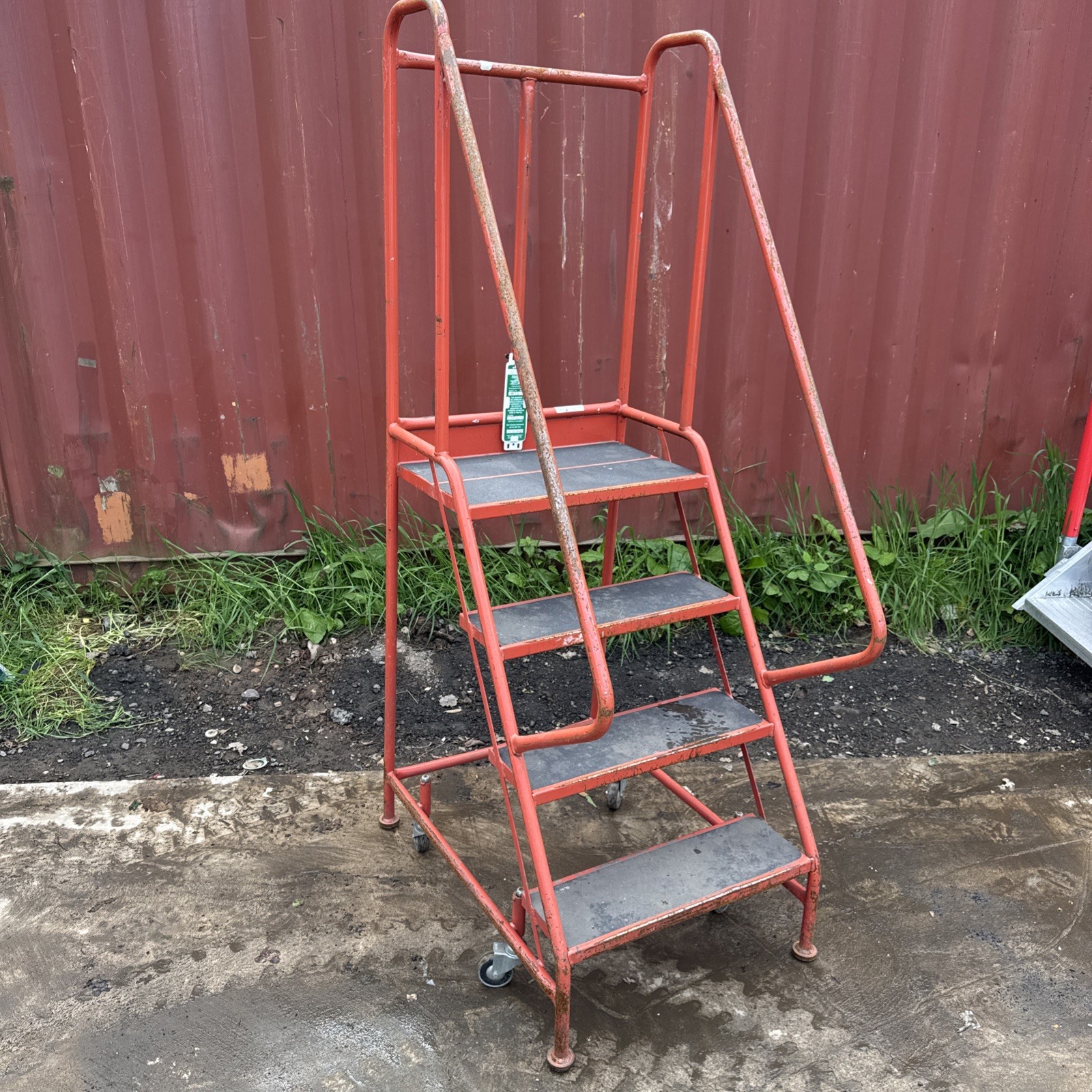 4 Step Portable Warehouse Ladder | eBay UK