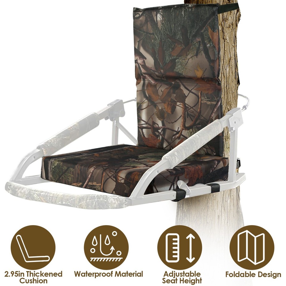 Tree Stand Seat Replacement Adjustable Seat Cushion with Backrest for ...