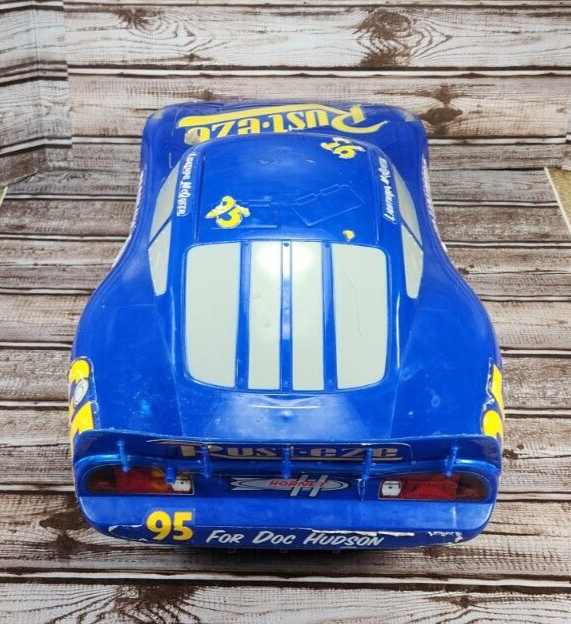 Disney CARS Blue Fabulous Lightning McQueen Rusteze 20" Plastic Car Toy ...