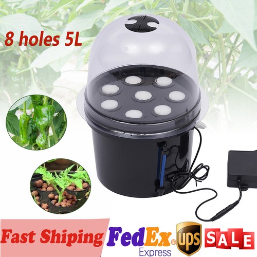PP Hydroponics Seedling & Cloning System Aeroponic Propagation Kit 8 ...