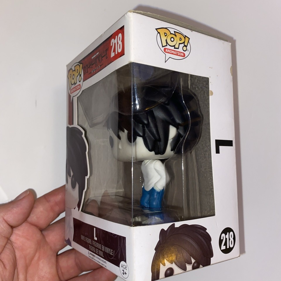 Funko Pop Animation Death Note L #218 Vaulted Box Damage/stain See ...