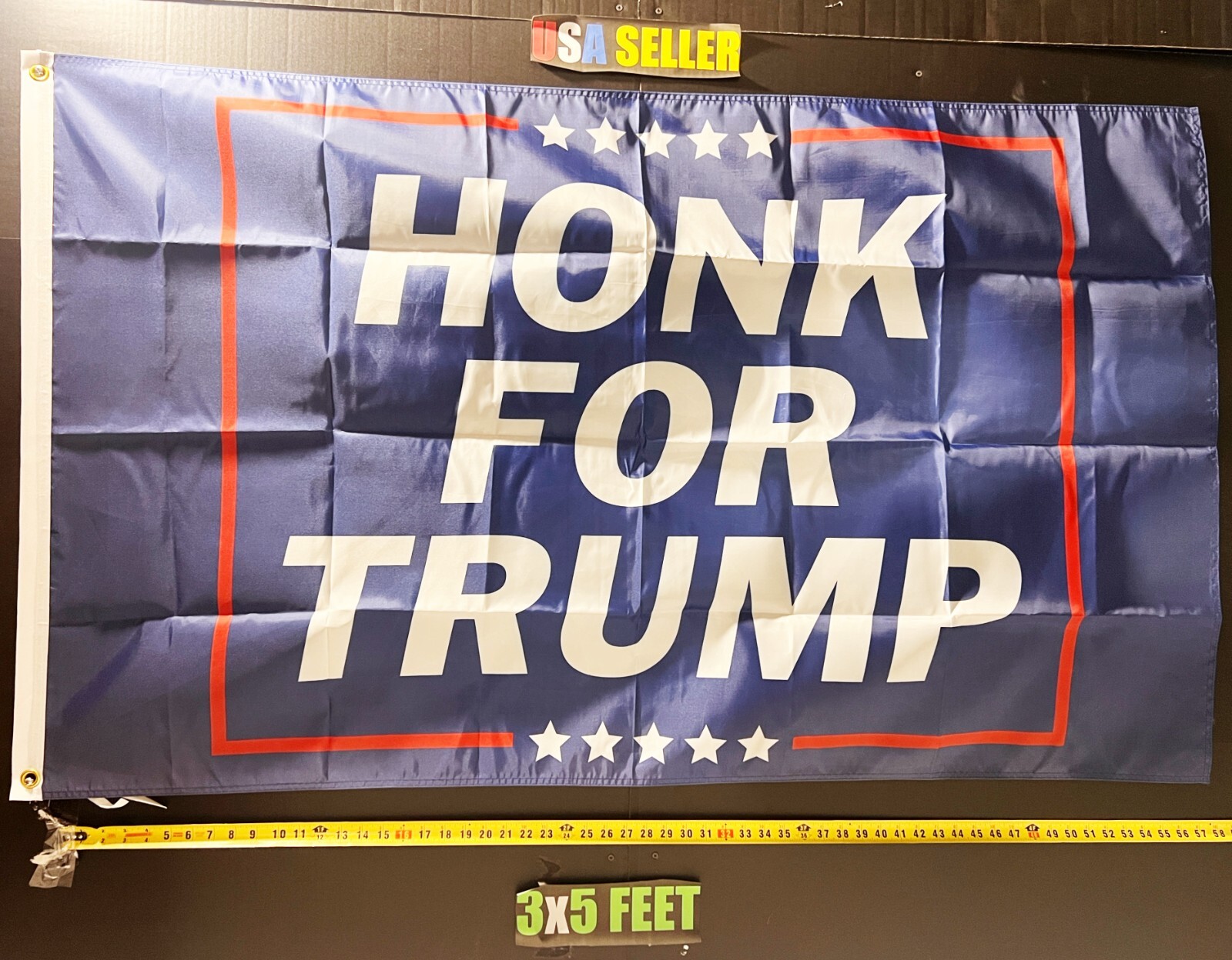 Donald Trump Flag FREE USA SHIP Honk For Trump B Man Cave America USA ...