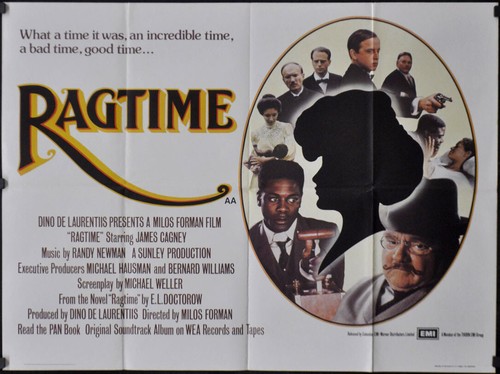 RAGTIME 1981 ORIGINAL 30X40 UK QUAD MOVIE POSTER JAMES CAGNEY ELIZABETH ...