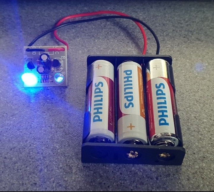 PCB Flasher Blue LED Battery Box Dummy Alarm Siren Security Bell Flash ...