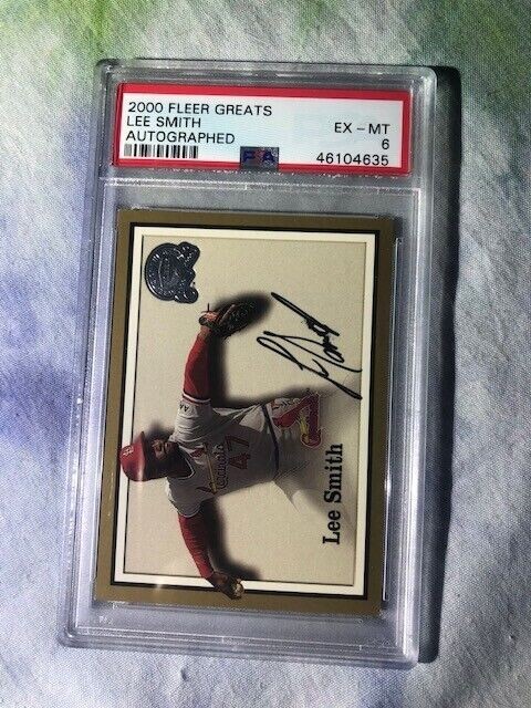 2000 Fleer Greats Of The Game Lee Smith SP Autograph PSA 6 | eBay
