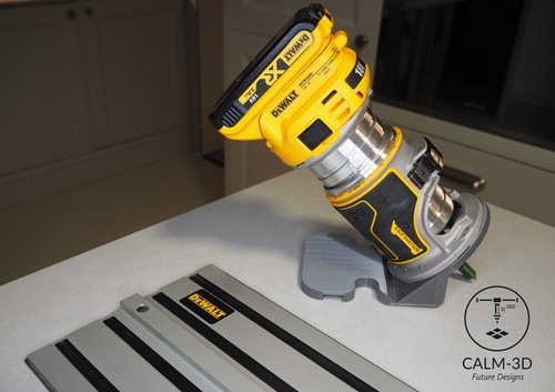 Dewalt DCW600 45° Angled Trim Router Guide for use on Dewalt Rail - INC ...