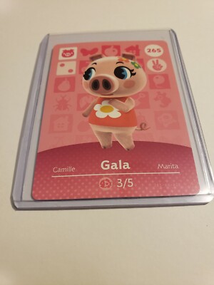 Gala # 265 Animal Crossing Amiibo Card AUTHENTIC Series 3 NEW NEVER ...
