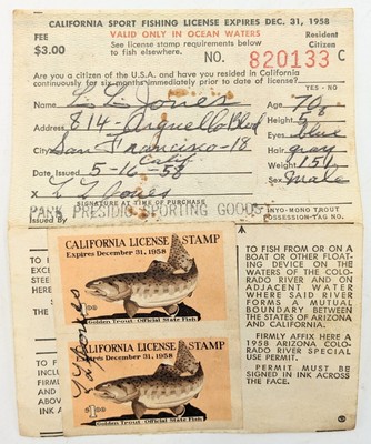Licenses - Sport Fishing License