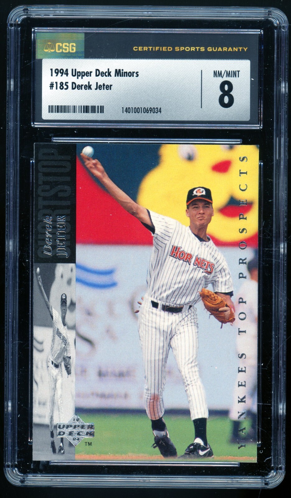 DEREK JETER 1994 Upper Deck Minors #185 Greensboro Hornets Yankees CSG ...