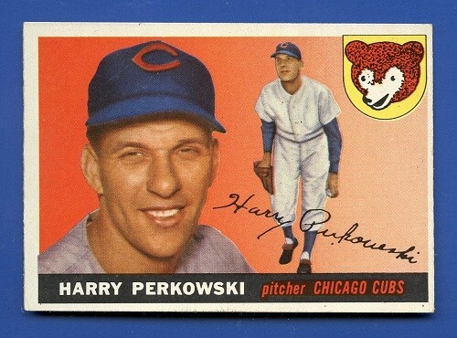 1955 Topps HIGH # 184 HARRY PERKOWSKI CHICAGO CUBS EX+ | eBay