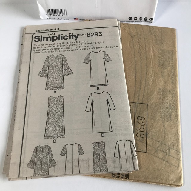 Simplicity 8293 Size 14-22 Dress Sheath Pattern 4 Styles for sale ...