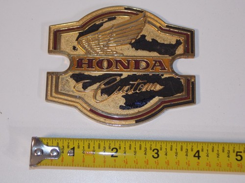 Vtg 1979 Honda Custom Motorcycle Goldwing Plate Emblem Badge | eBay