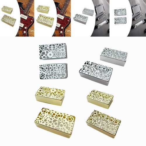 2Pcs Guitar Pickup Covers Replacement Engraved Instrument Hollow Out ...