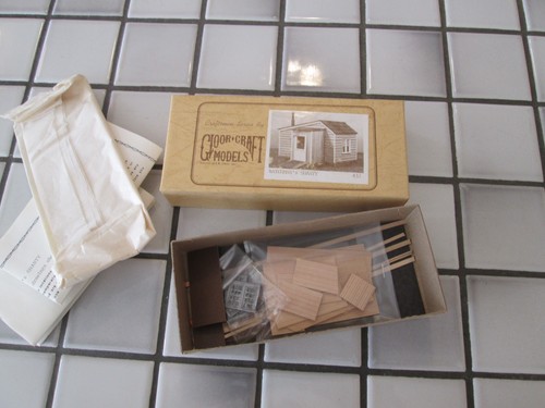 gloor craft models wood/metal watchmans shanty building kit HO scale | eBay