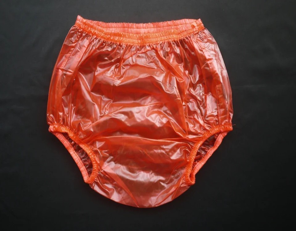CLEAR Plastic Pants Adult DIAPER NAPPY Incontinence Underwear Diaper ...
