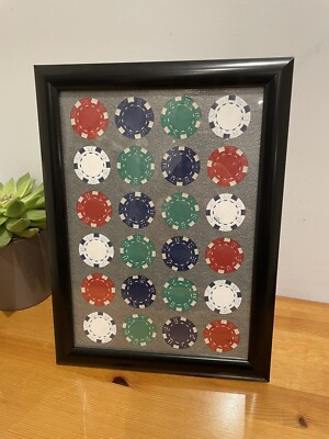 Poker Chip Display Frame For 24 Chips | eBay UK